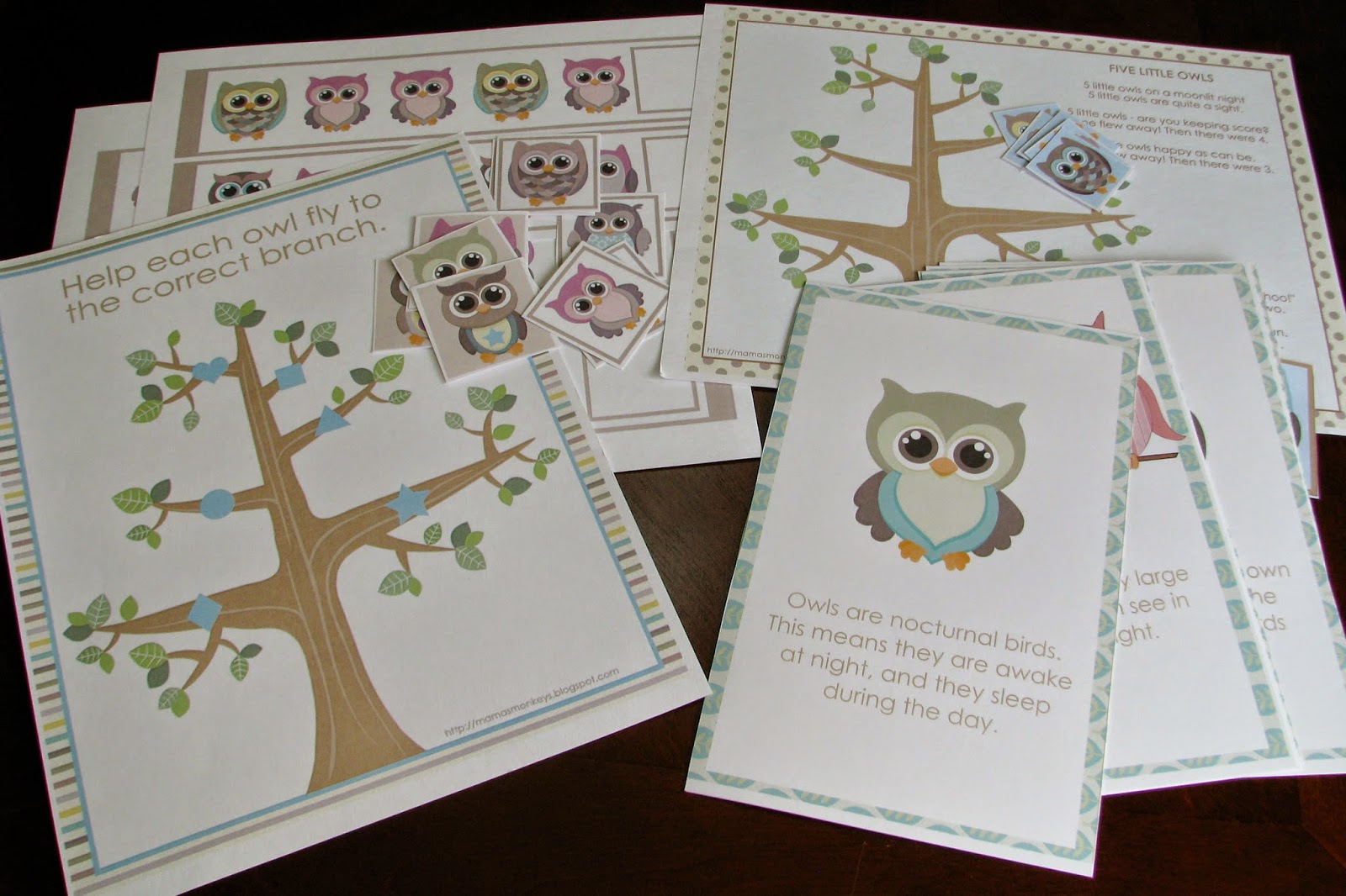 Mommy's Little Helper: Owl Preschool Theme