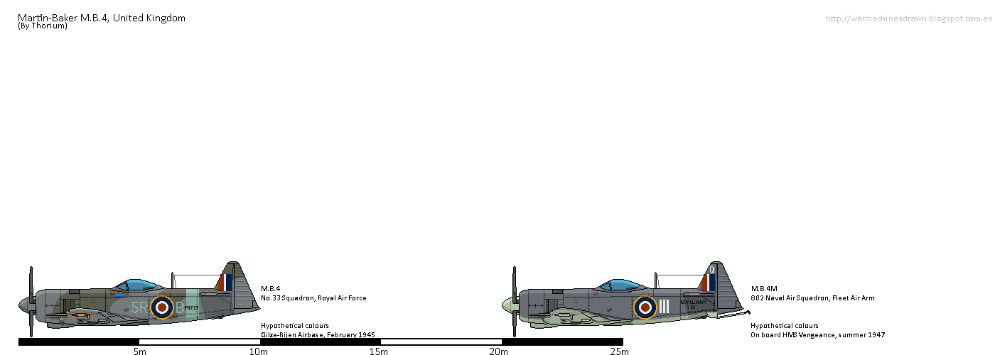War Machines Drawn: Martin-Baker MB 4 & MB 5