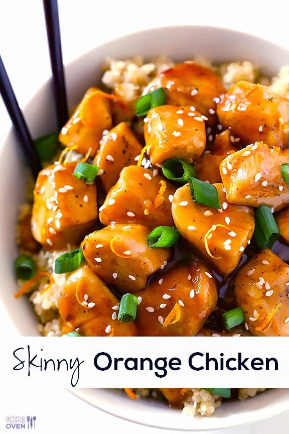 Skinny Orange Chicken ~ theoatmealdiaries