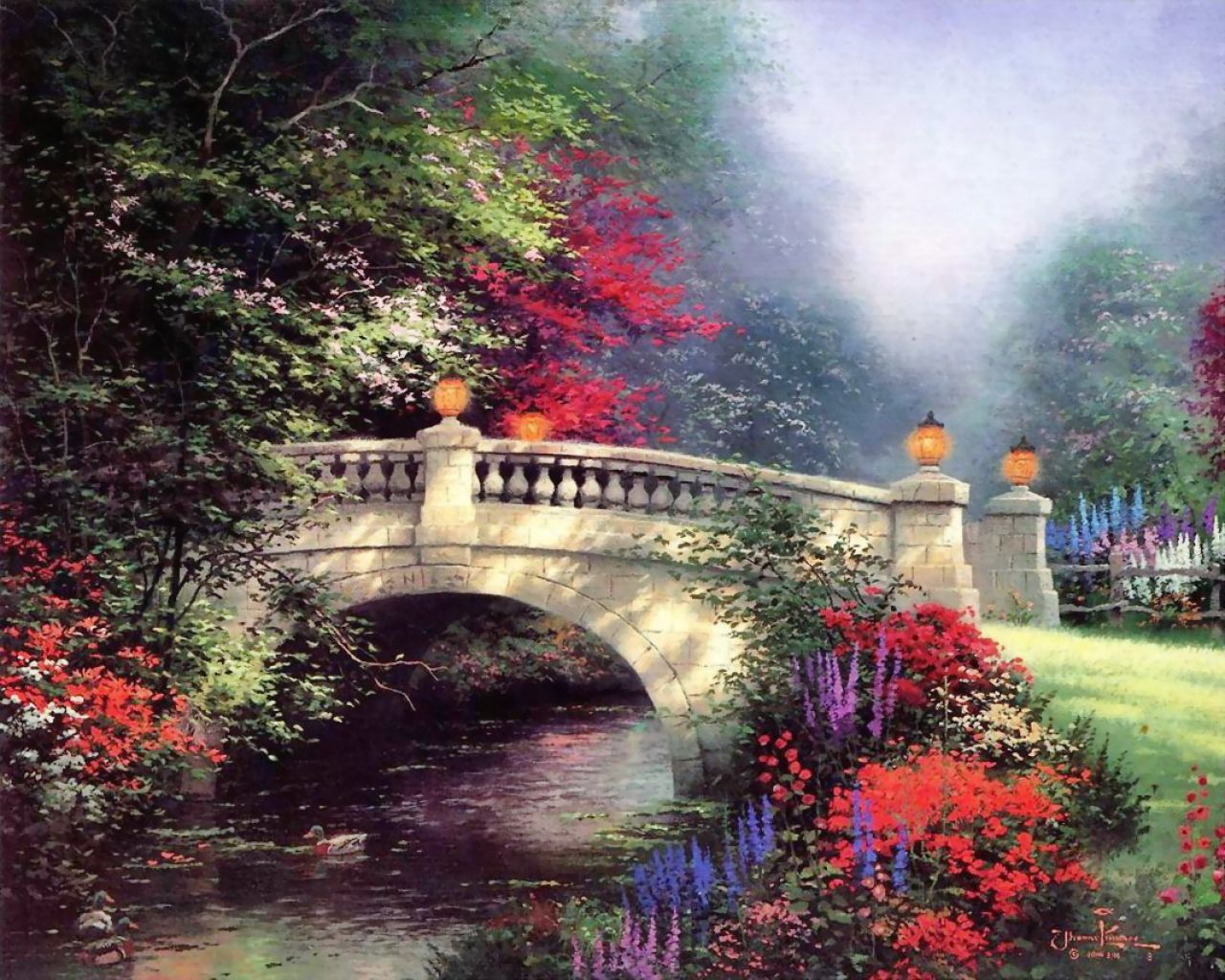 Selección de Paisajes variados de Thomas Kinkade