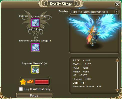 Crystal Saga Info: Wings