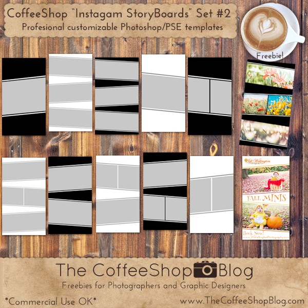 The CoffeeShop Blog: CoffeeShop "Instagram Story" Storyboards Set #2!