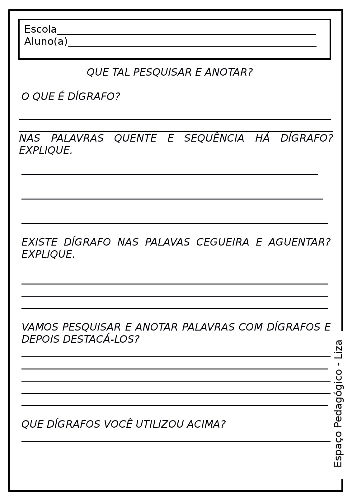 Diversas atividades com dígrafos! Texto "Bolhas" de Cecília Meireles ...