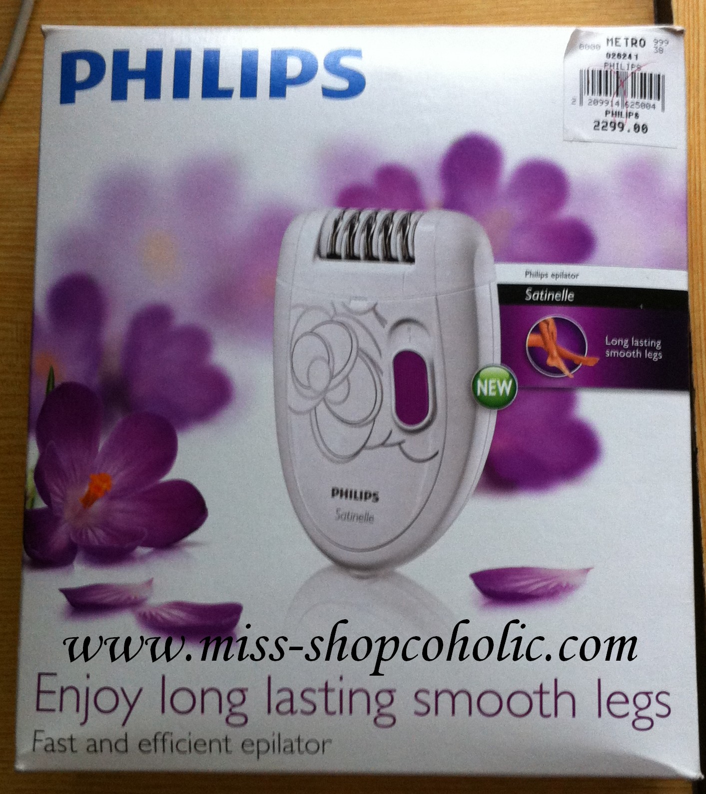 Miss Shopcoholic: Review: Philips Satinelle Epilator HP600