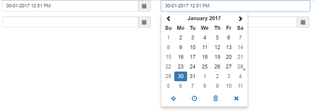 Code Samples: DateTime Picker · Bootstrap Code Samples: DateTime Picker · Bootstrap