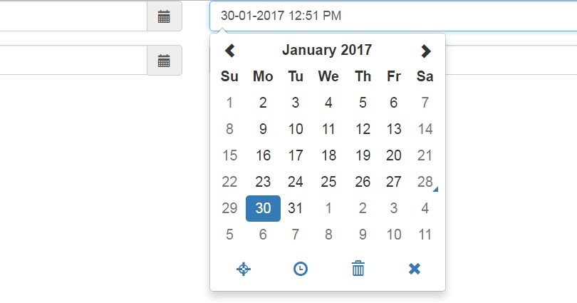 Code Samples: DateTime Picker · Bootstrap Code Samples: DateTime Picker · Bootstrap