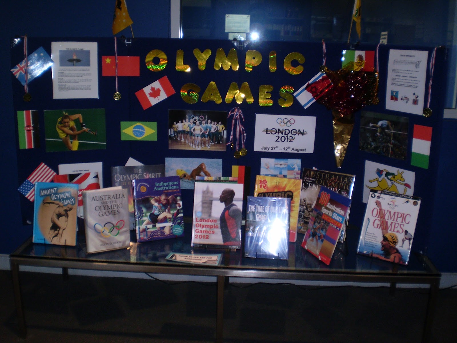 Canning College Library Displays: London Olympics 2012