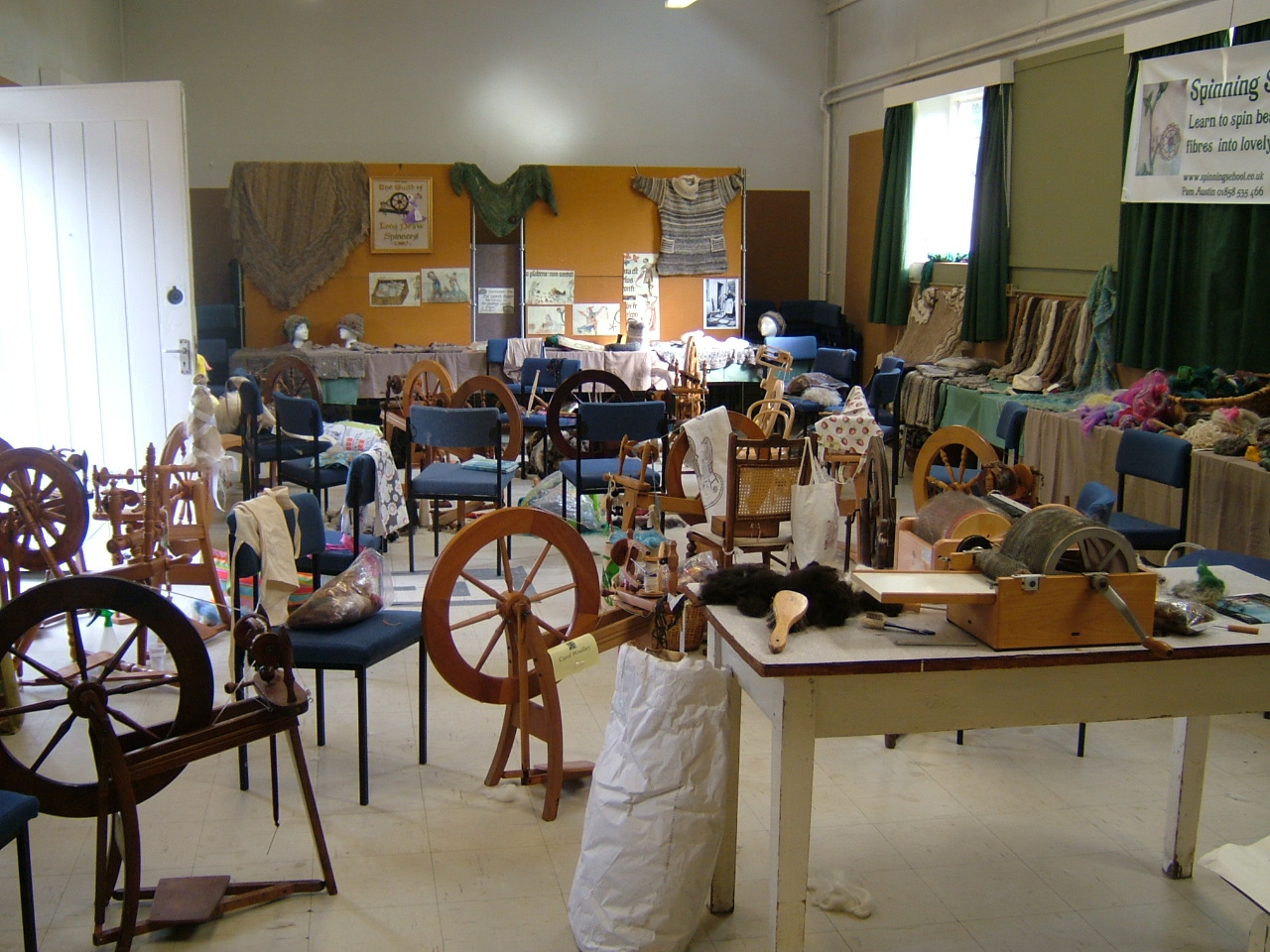 Knuston Hall. - Spinning School