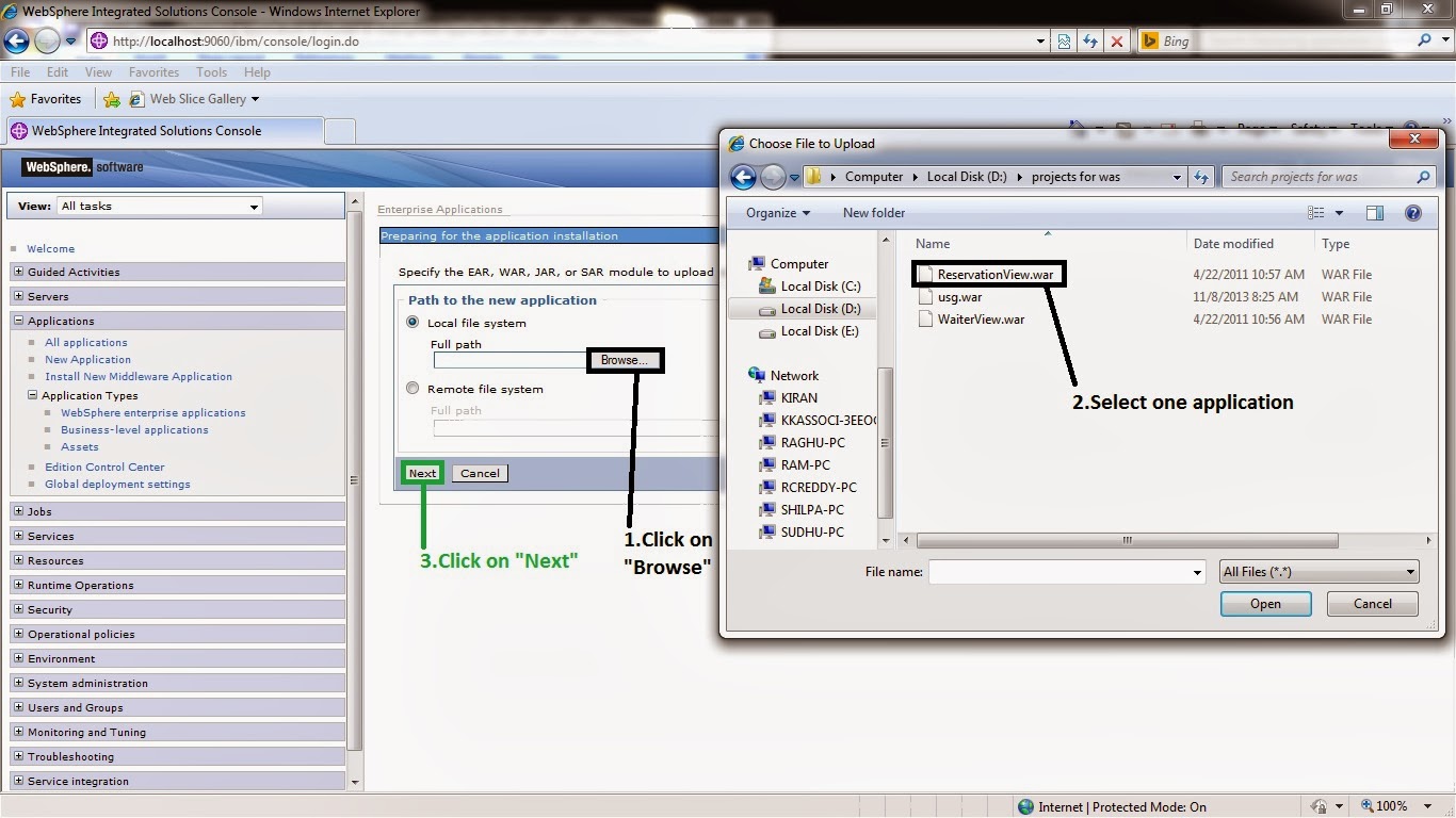 Ibm Websphere Application Server Deploying Application In Cluster In Websphere Application