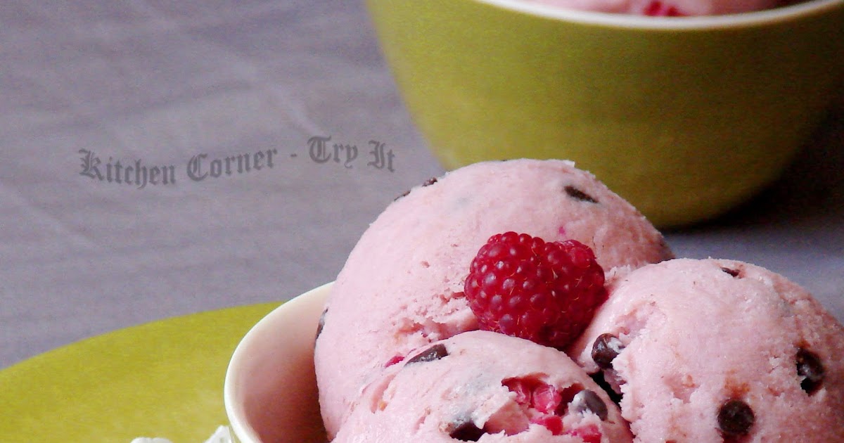 Raspberry Chocolate Chips Ice Cream