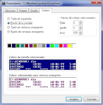 El Blog de Ciri: VAMOS A CAMBIAR LOS COLORES DE LA CONSOLA DE MS-DOS DE ...