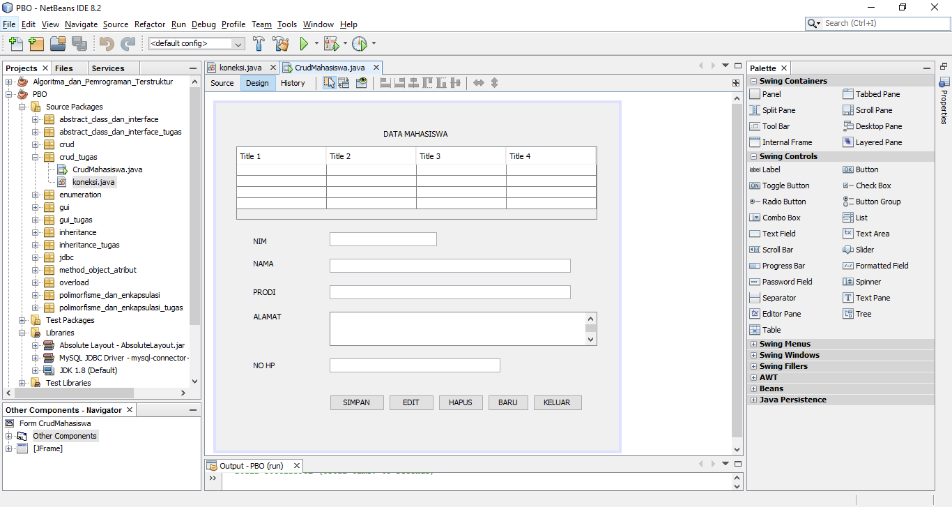 Cara Membuat Crud Gui Dengan Java Download Source Code Php Dan Java