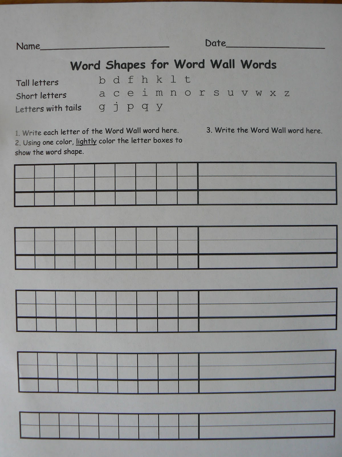 My First Grade Spot: Word Work Ideas