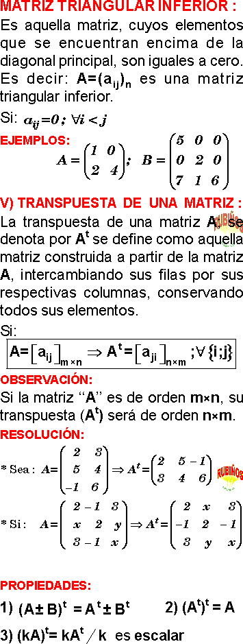 MATRICES EJERCICIOS RESUELTOS PDF