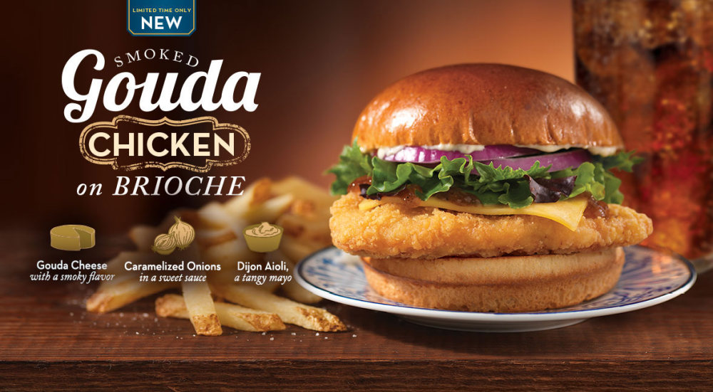 News: Wendy's - New Smoked Gouda Chicken on Brioche Sandwich