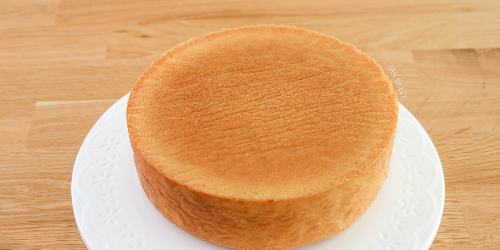 Bizcochuelo básico de vainilla - Receta