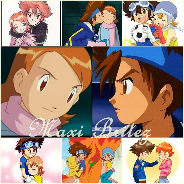 Parejascity love: tai y sora pareja de digimon aventure taiora