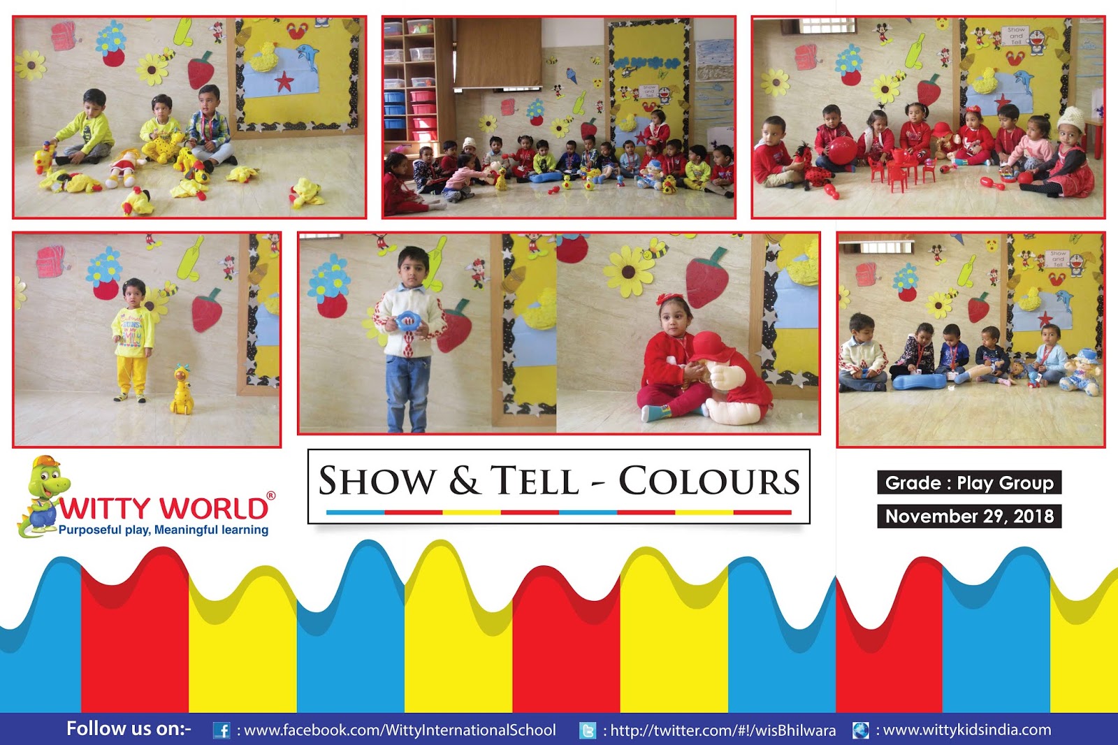 On the top of the World...: Show and Tell Colours by kids of Playgroup ...