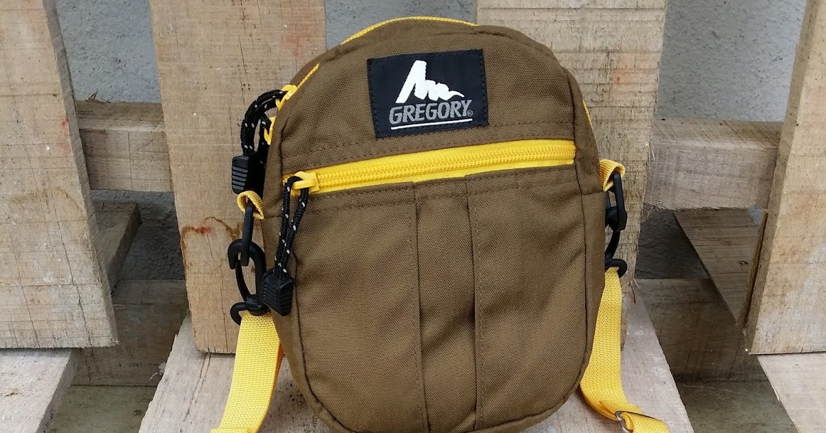 d0rayakEEbaG: Gregory USA Crossbody Bag Brown & Yellow(BOOKED)