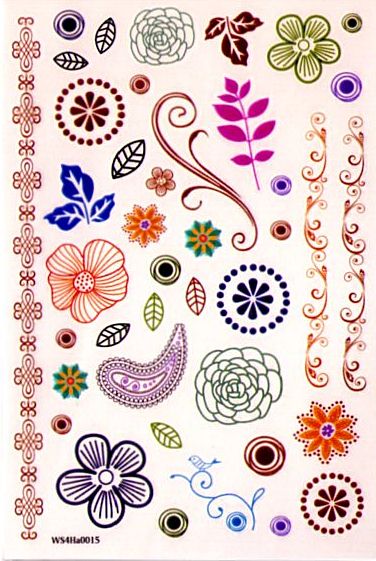 Pretty Crafty: Rub-ons Five sheets of Vintage and assorted Designs of ...
