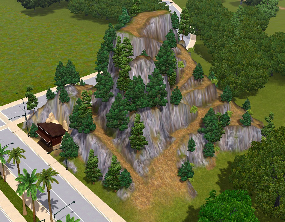 My Sims 3 Blog: Hollowed out Mountain by Antira