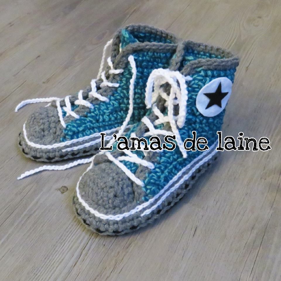 L'amas de laine: San's High Top Slippers