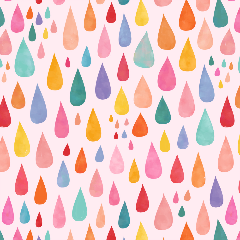 Carly Watts Art & Illustration: Rainbow Raindrops