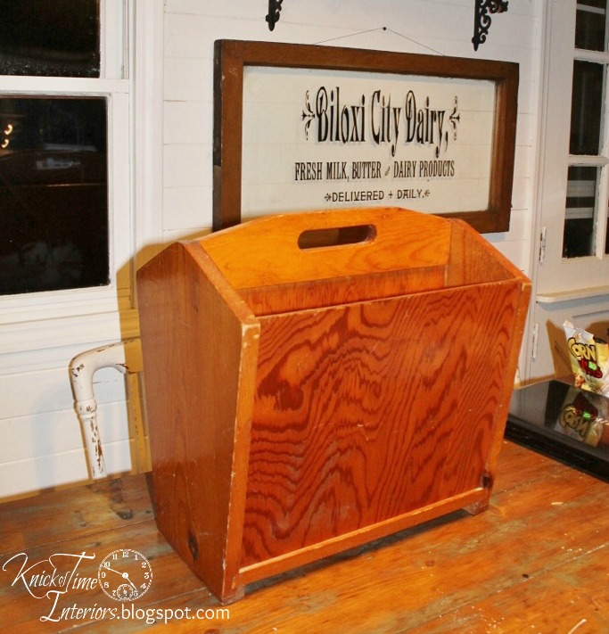 Thrift Store Magazine Rack and a Silhouette Tutorial - Knick of Time