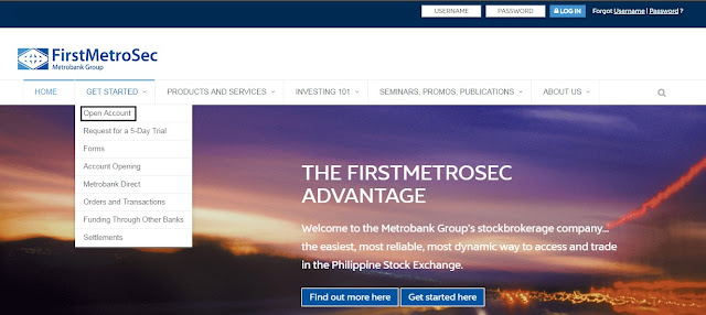 Opening an account with FirstMetroSec