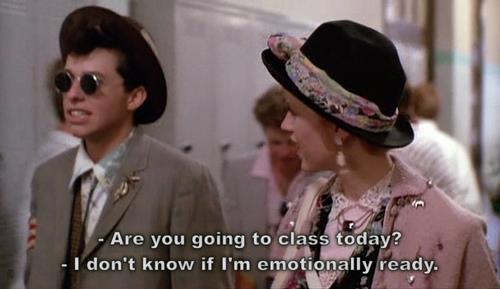 Permanently Clueless: Are you going to class today?