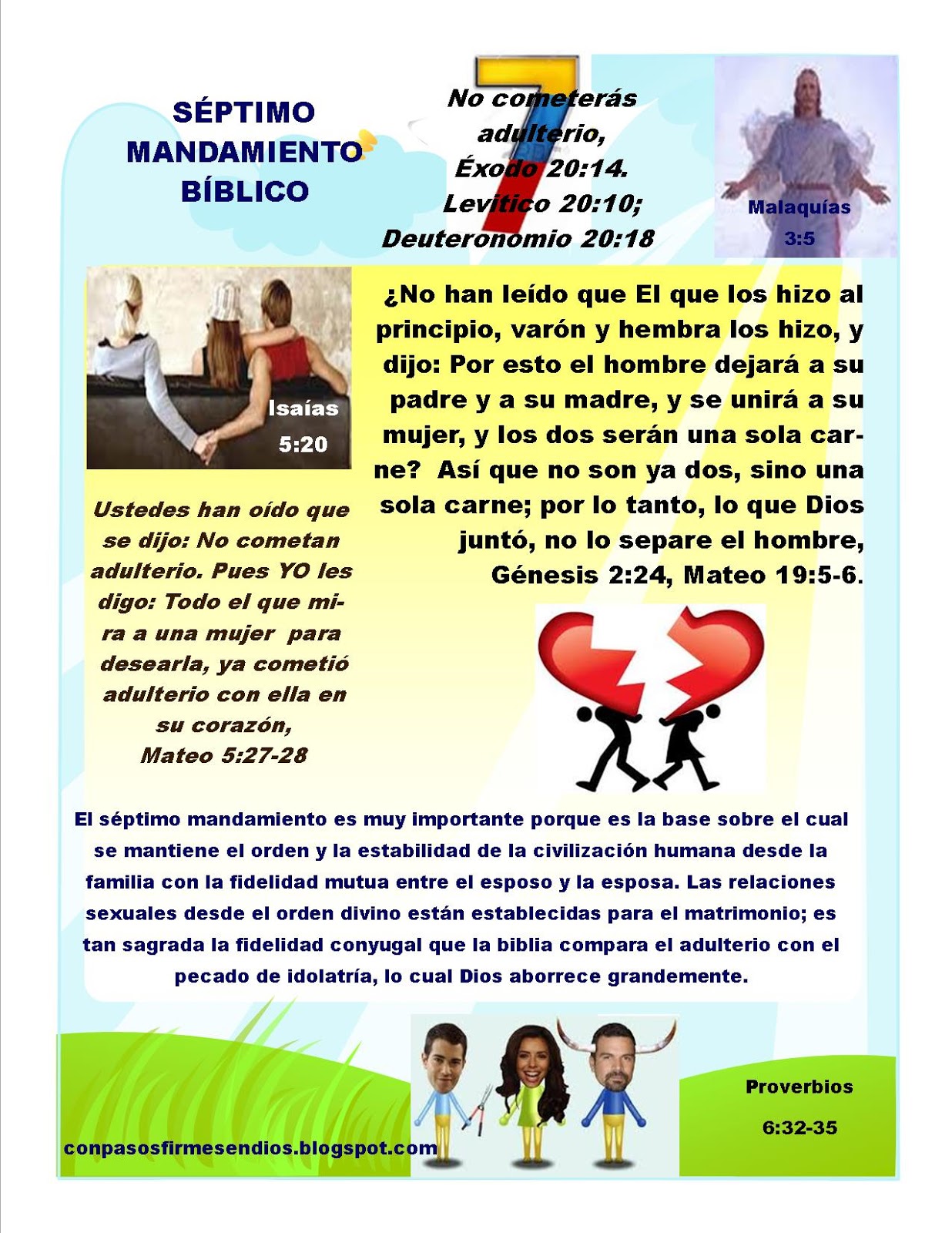 Con pasos firmes en Dios: NO ADULTERES-SÉPTIMO MANDAMIENTO