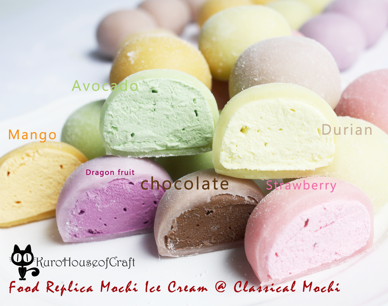 KuroHouse of Craft: Dummy Food by KuroHouseofCraft: Ice Cream Mochi
