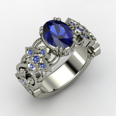 Kristine Blogs new: Blue Sphere Diamond And Topaz Rings