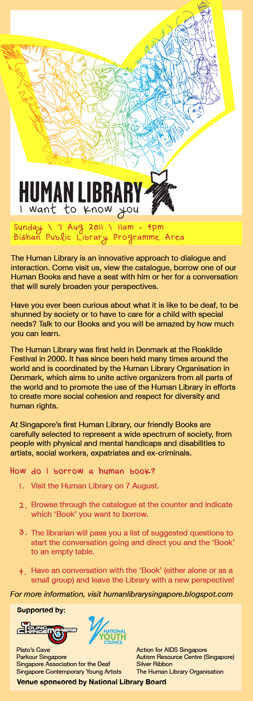 Human Library Singapore 2011: Event Details