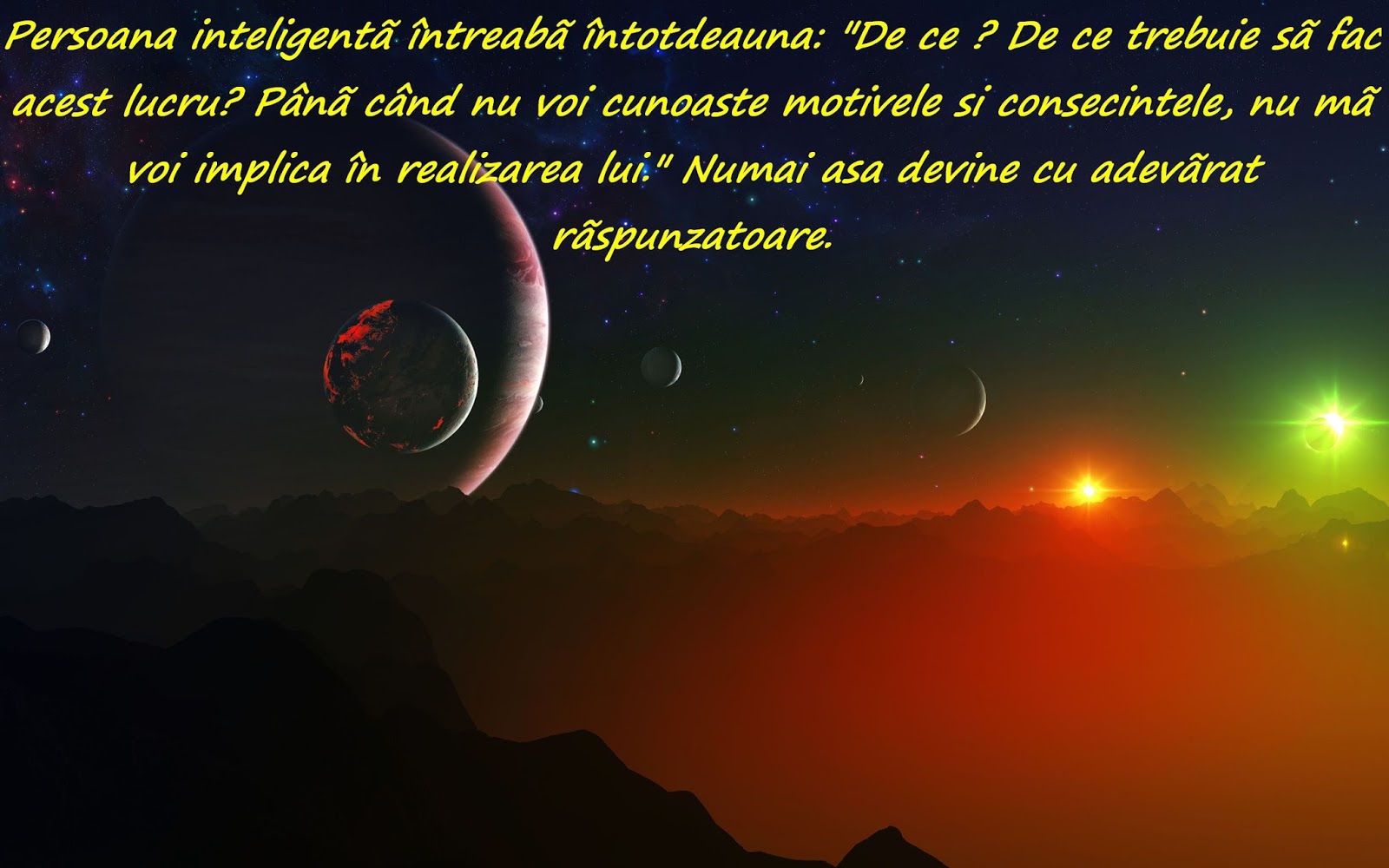 VORBE SI PROVERBE DIN TOATA LUMEA: despre responsabilitate