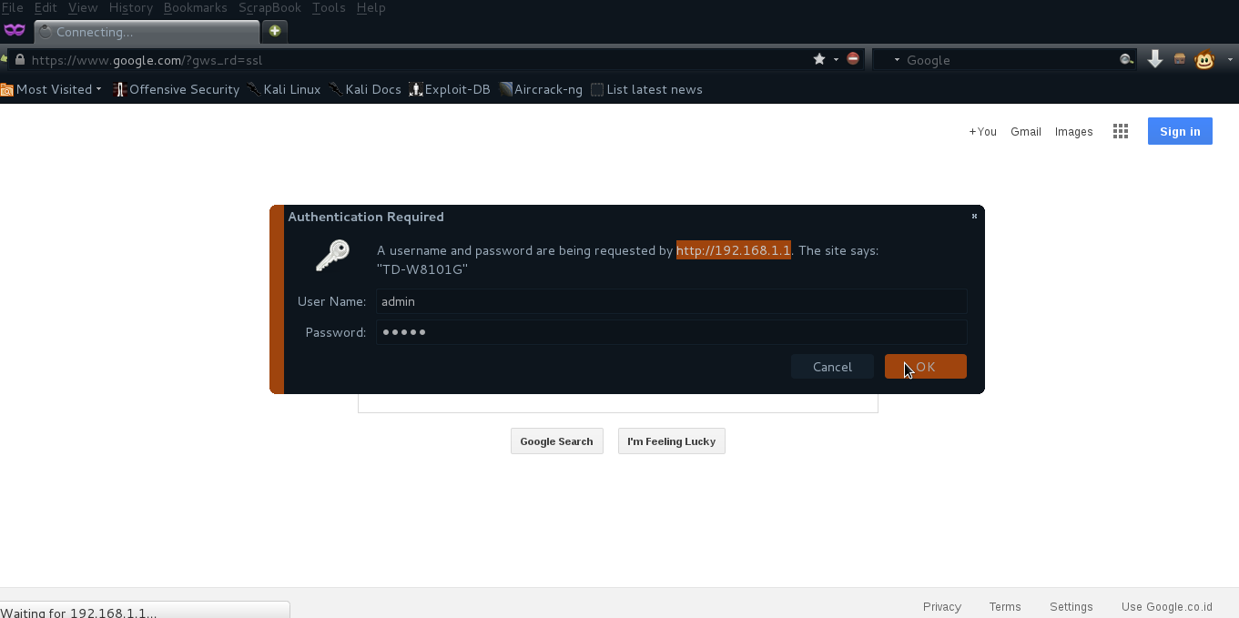 [ Hydra ] Hacking Modem Router Password ~ Kill -9 Security