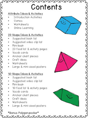 Mrs. Wheeler's First Grade Tidbits: Geometry: 2D Shapes