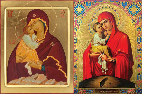 Icon of the Mother of God Of Pochaev - The Catalog of Good Deeds
