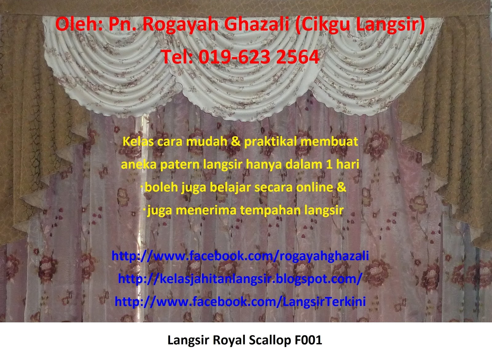 Klik disini utk melihat banyak lagi pattern langsir terkini