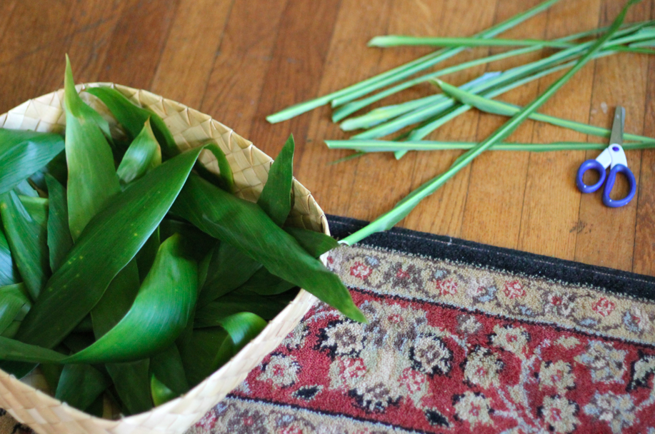 Sail by the stars: Making a ti leaf lei