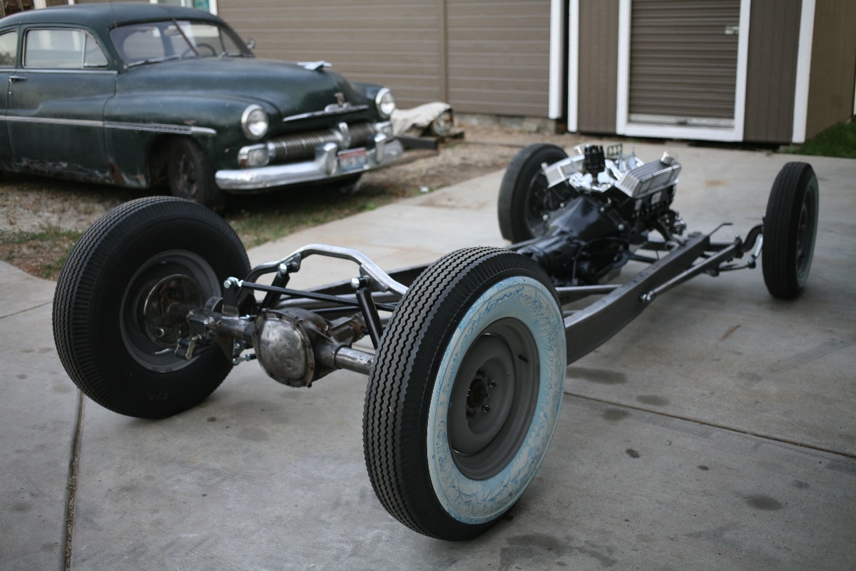 WRECKED METALS : Model A chassis on 32 rails for Mike Kinzel