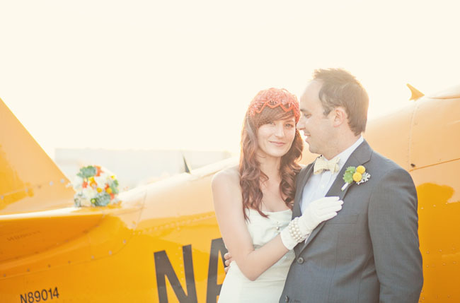 Life of a Vintage Lover: "Love Birds" An Aviation Inspired Wedding