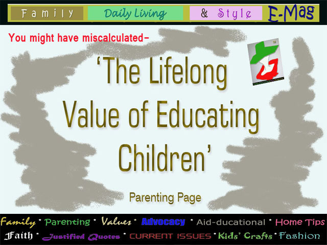 FDLS Online Magazine: Education: A Child's "Life Insurance"