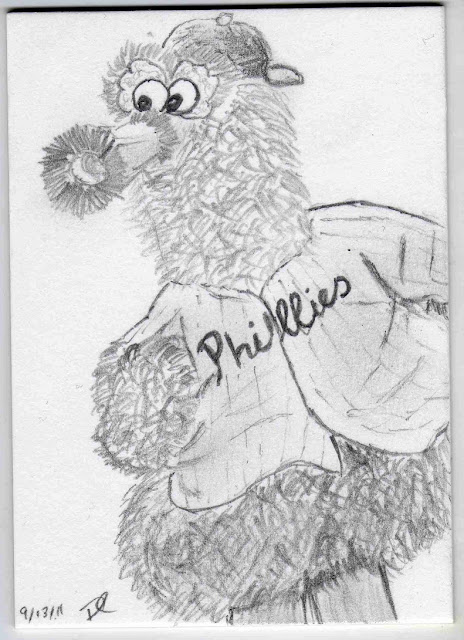 Phillie Phanatic Coloring Page