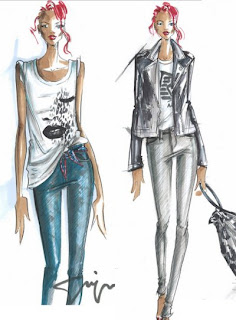 Croqui models| Fashion sketches| Step by step process of making croqui ...