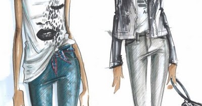 How to draw Croqui: Croqui models| Fashion sketches| Step by step ...