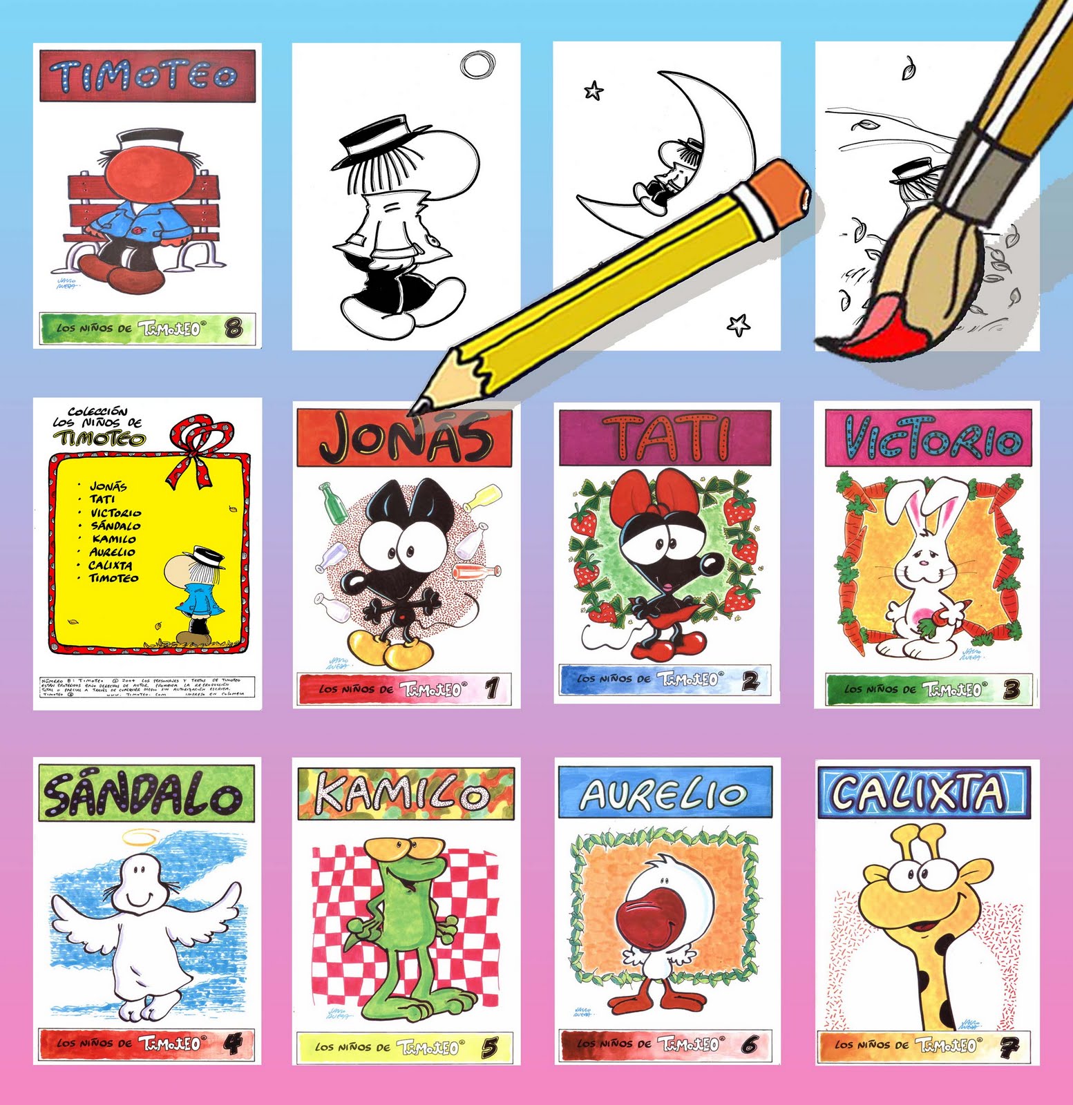 Letra timoteo para colorear - Imagui