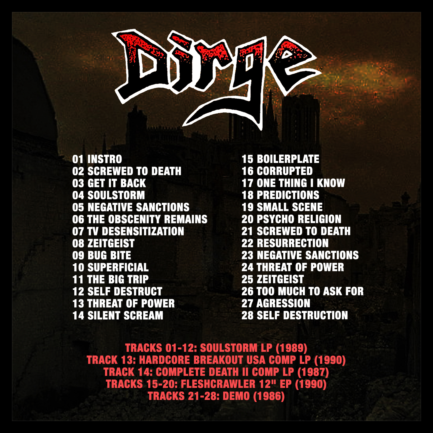 Blogged and Quartered: Dirge - 1987-1990