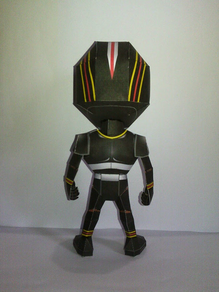 AKaRiPap: Papercraft Kamen Rider Black Chibi