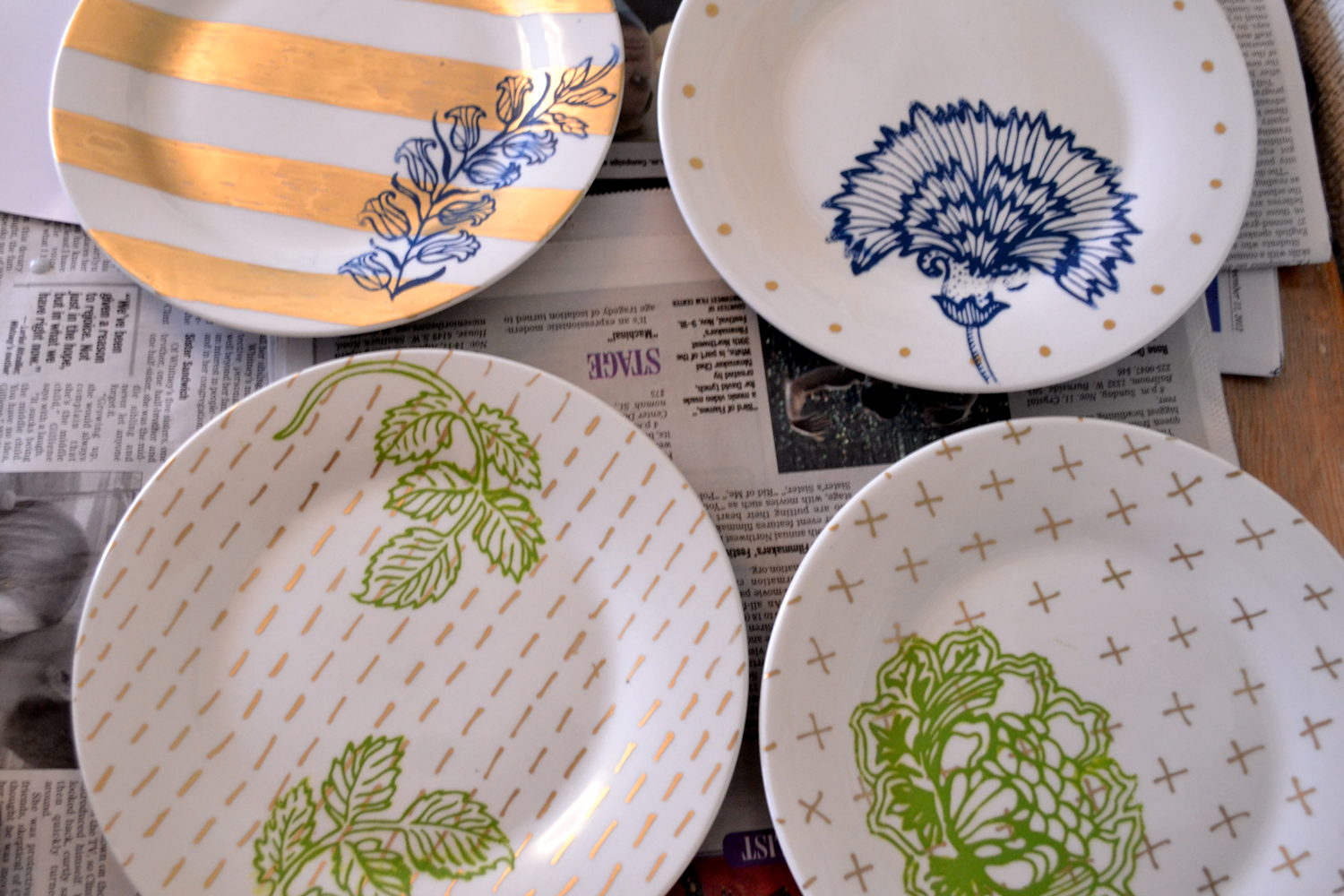 a home in the making: {create} custom painted plates